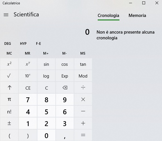 La Calcolatrice di Windows 10 - Soluzioni Informatiche di David Morelli