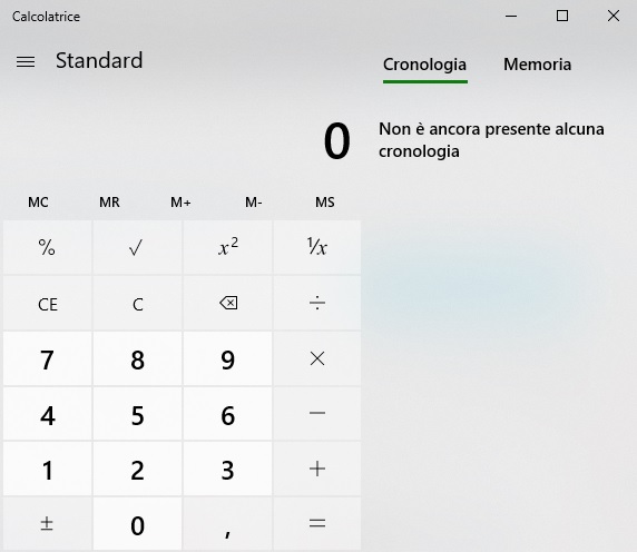 La Calcolatrice di Windows 10 - Soluzioni Informatiche di David Morelli